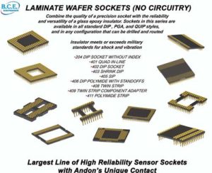 Laminate Wafer Sockets No Circuitry · ANDON - BCE SRL Importation ...