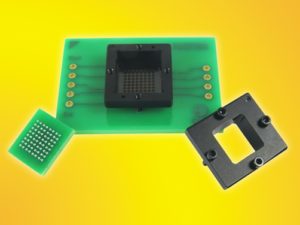 27 GHz Bandwidth Epoxy mount Socket for 1mm Pitch Micron Embedded ...