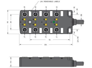 M8-8 ports Wide Type Junction box with cable exit · GSEE Tech - BCE SRL ...
